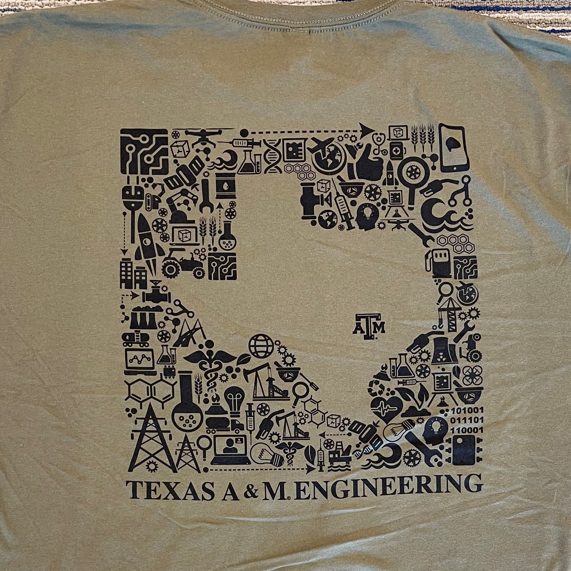 Military Green Texas A&M Engineering T-Shirt - Products - Texas A&M ...